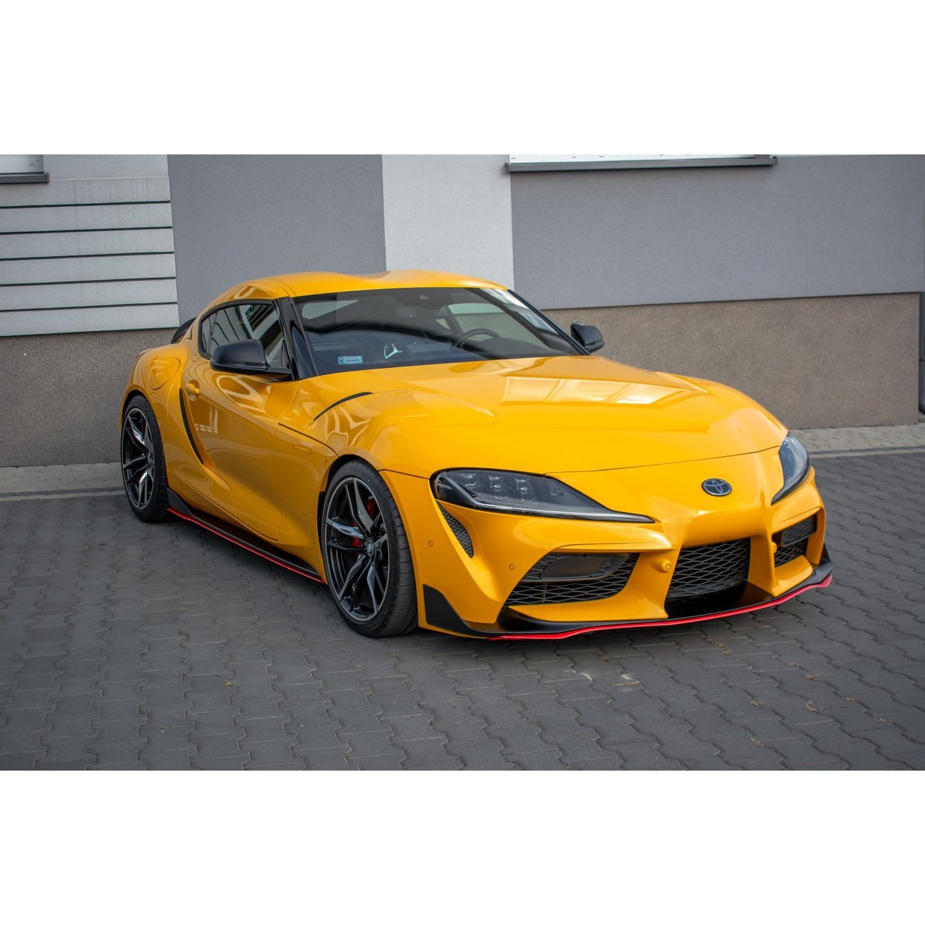 Seitenschweller Ansatz für V.2 für Toyota Supra Mk5 schwarz Hochglanz ...